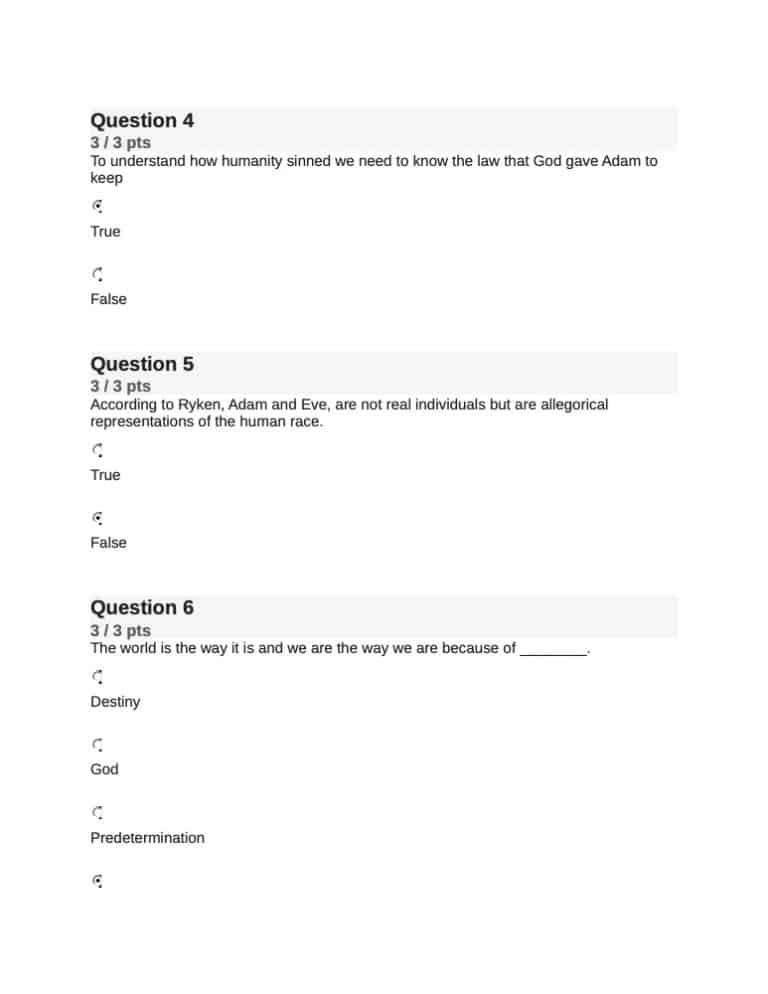 RLGN 105 Test 3 – Quiz Collect